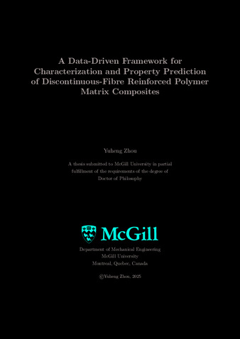 Thesis | A Data-Driven Framework for Characterization and Property ...